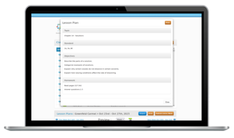 K-12 Lesson Plan Software: School Administration Management System