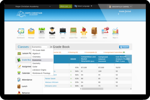 Online Gradebook Software For Teachers | Student Grading System